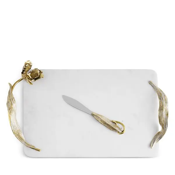 Michael Aram Tulip Cheeseboard & Knife