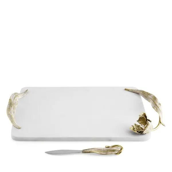 Michael Aram Tulip Cheeseboard & Knife