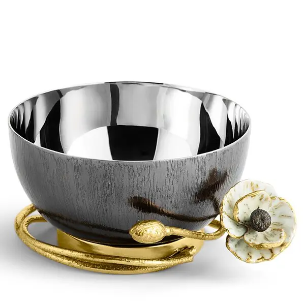 Michael Aram Anemone Nut Dish - Gray