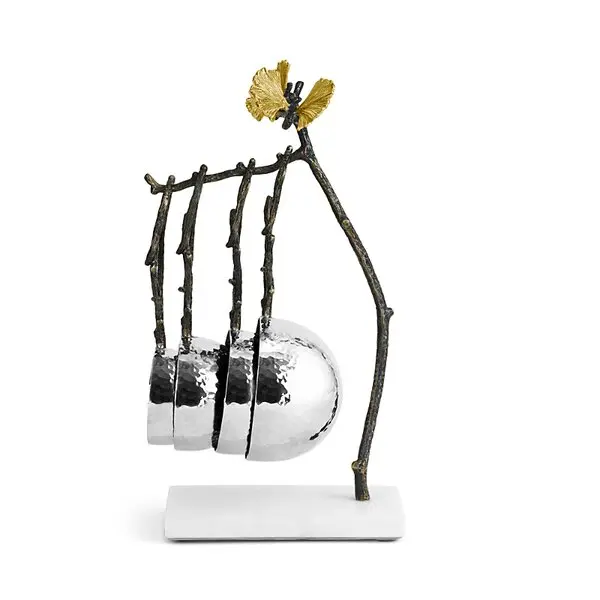Michael Aram Butterfly Ginkgo Measuring Cup Set - Silver/gold