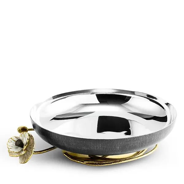 Michael Aram Anemone Small Footed Bowl - Silver