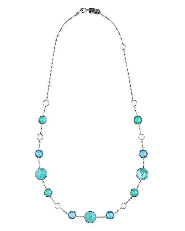 Ippolita Sterling Silver Lollitini Gemstone Necklace - Blue/silver