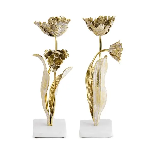 Michael Aram Tulip Candleholders, Set Of 2