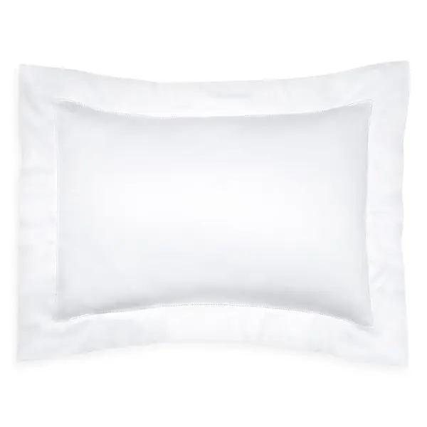Frette Single Ajour Standard Sham - White
