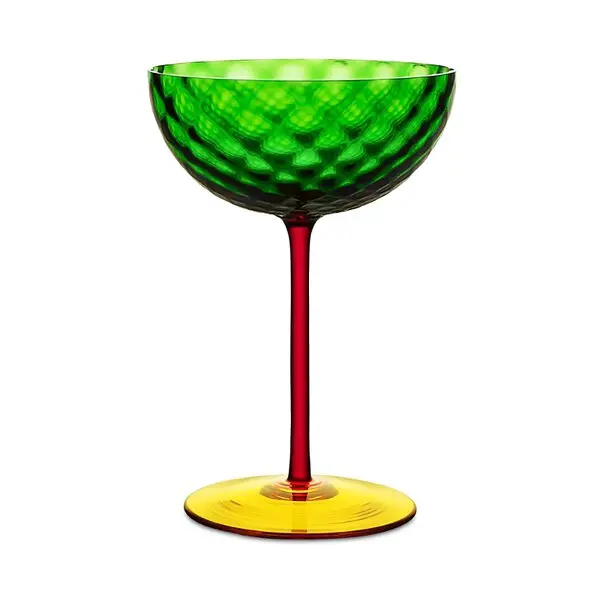 DOLCE & GABBANA CASA Champagne Wine Glass - Dark Green