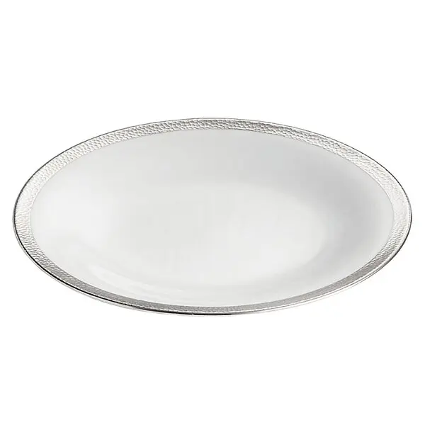 Michael Aram Silversmith Salad Plate - White And Platinum