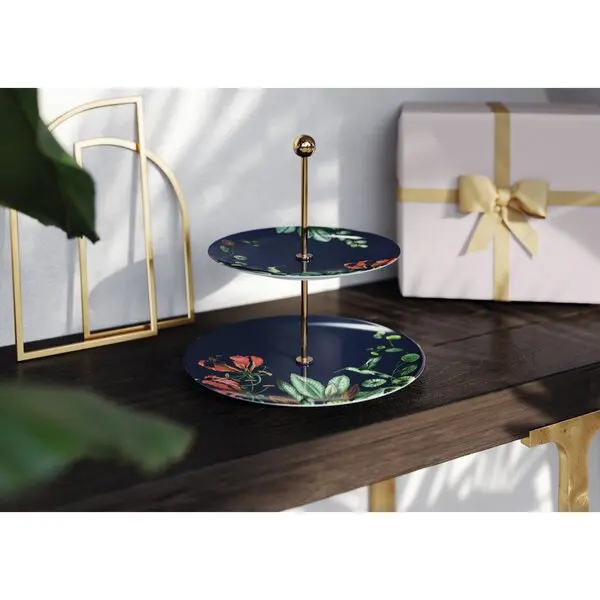 VILLEROY & BOCH Avarua Porcelain Two Tier Server