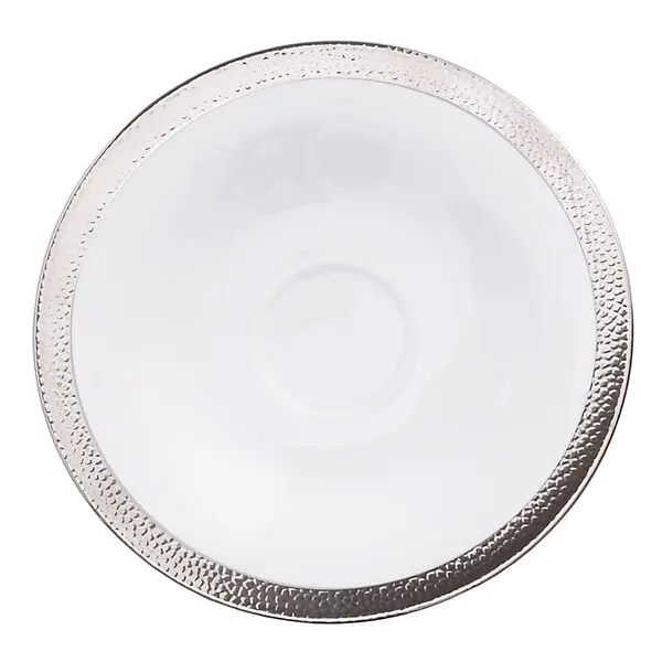 Michael Aram Silversmith Saucer - White And Platinum