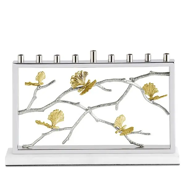 Michael Aram Butterfly Ginkgo Luxe Menorah Exclusive - No Color