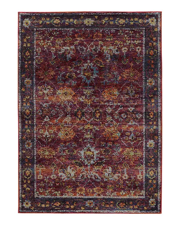 ORIENTAL WEAVERS Andorra 7153a Area Rug, 5'3 X 7'3 - Red/purple