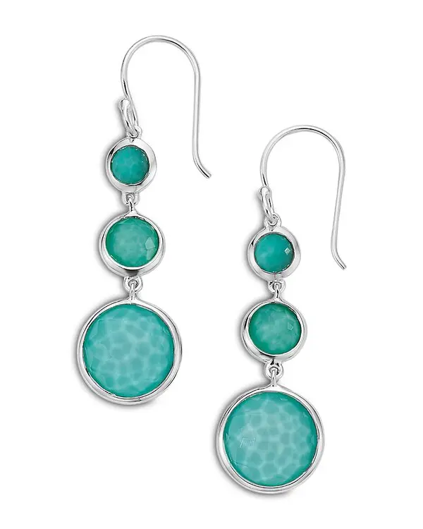 Ippolita Sterling Silver Lollitini Double Drop Earrings - Turquoise