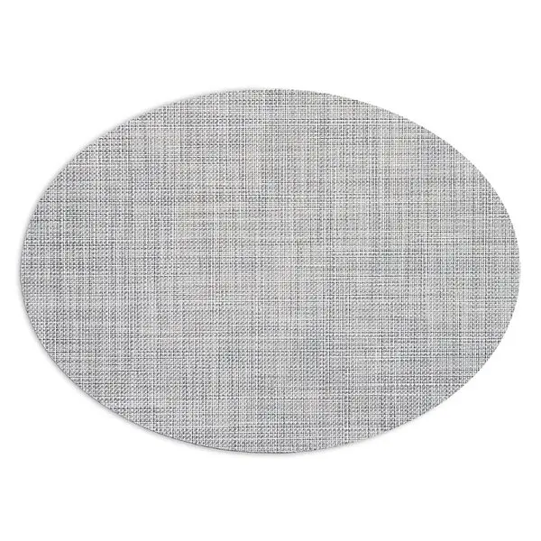 CHILEWICH Mini Basketweave Oval Placemat - Mist