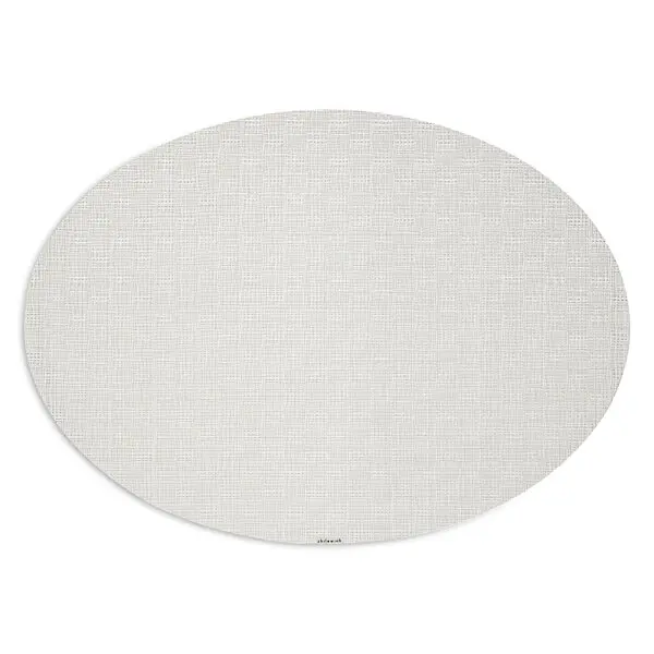 CHILEWICH Bayweave Oval Table Mat - Vanilla