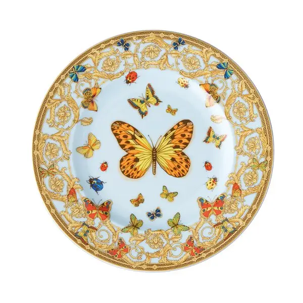 Versace Rosenthal Meets Butterfly Garden Bread & Butter Plate - No Color