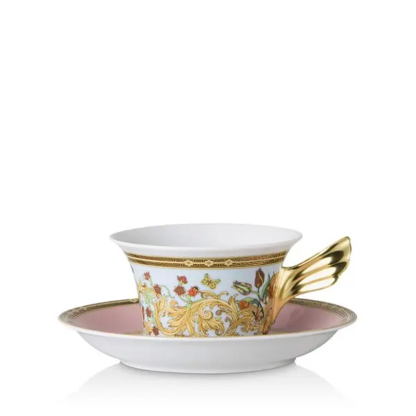 Versace Rosenthal Butterfly Garden Teacup & Saucer - Multi