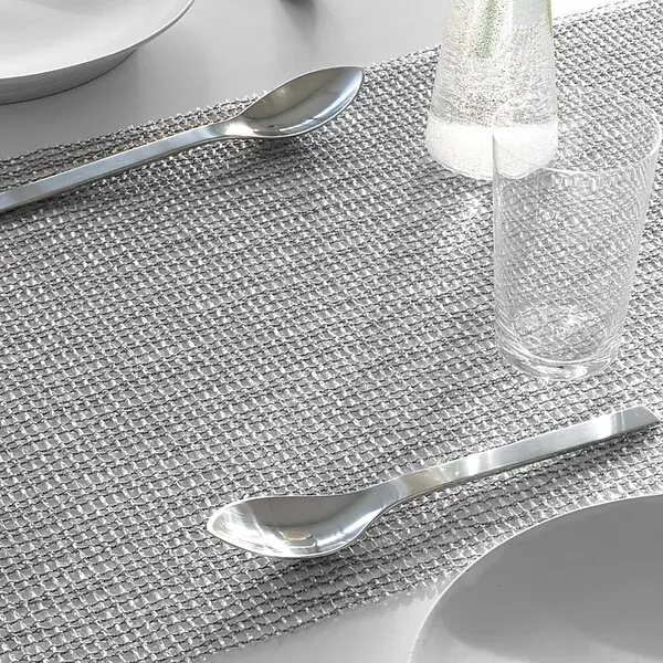 CHILEWICH Lattice Runner 14 X 72 - Silver