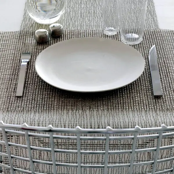CHILEWICH Lattice Runner 14 X 72 - Silver