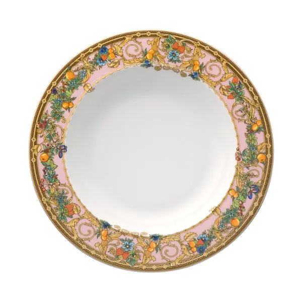 Versace Rosenthal Meets Butterfly Garden Rim Soup Bowl - No Color