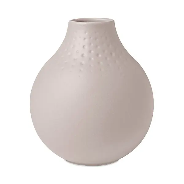 VILLEROY & BOCH Manufacture Collier Perle Vase, Small - Beige