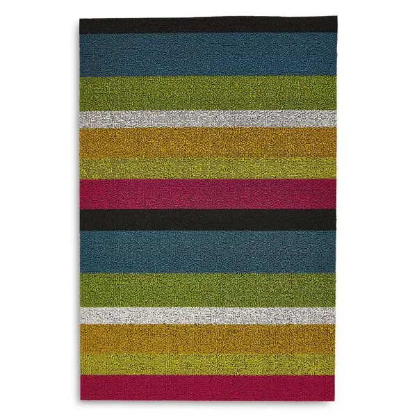 CHILEWICH Bold Stripe Shag Doormat, 18 X 28 - Multi