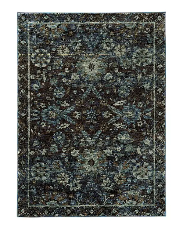 ORIENTAL WEAVERS Andorra 7124a Area Rug, 5'3 X 7'3 - Navy/blue