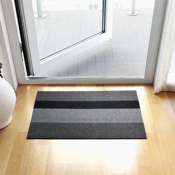 CHILEWICH Bold Stripe Shag Floor Mat, 24 X 36