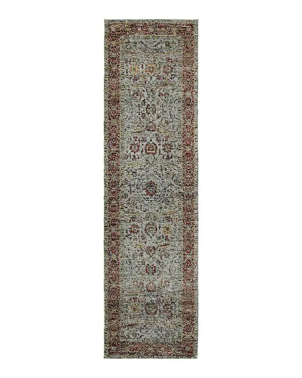 ORIENTAL WEAVERS Andorra 7155a Runner Rug, 2'3 X 8 - Blue/red