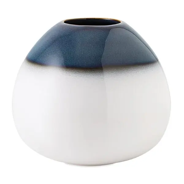 VILLEROY & BOCH Lave Home Drop Vase, Small - Blue/white