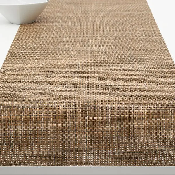 CHILEWICH Mini Basketweave Runner - Teak