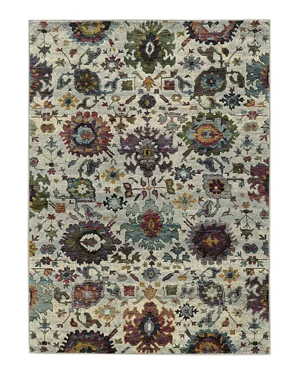 ORIENTAL WEAVERS Andorra 7129a Area Rug, 6'7 X 9'6 - Stone/multi