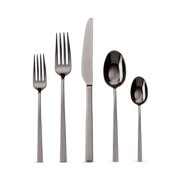 SAMBONET Linea Q Black 5-piece Place Setting - No Color