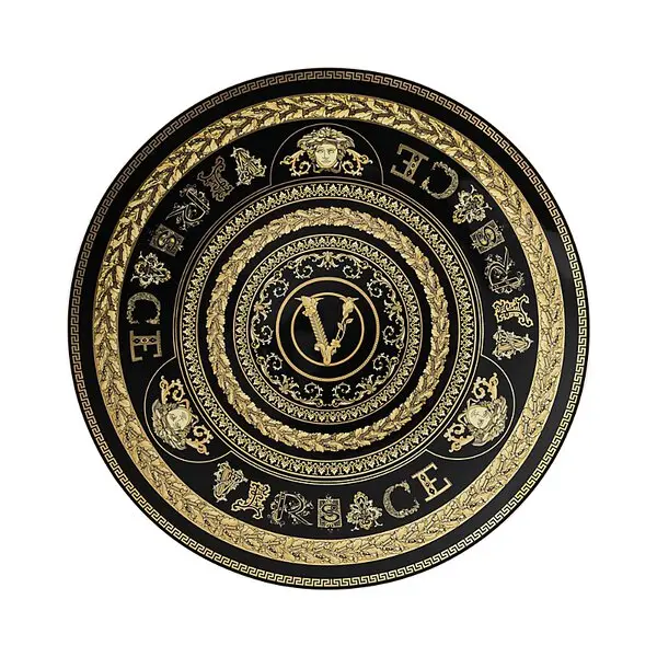 Versace Virtus Gala Service Plate - Black