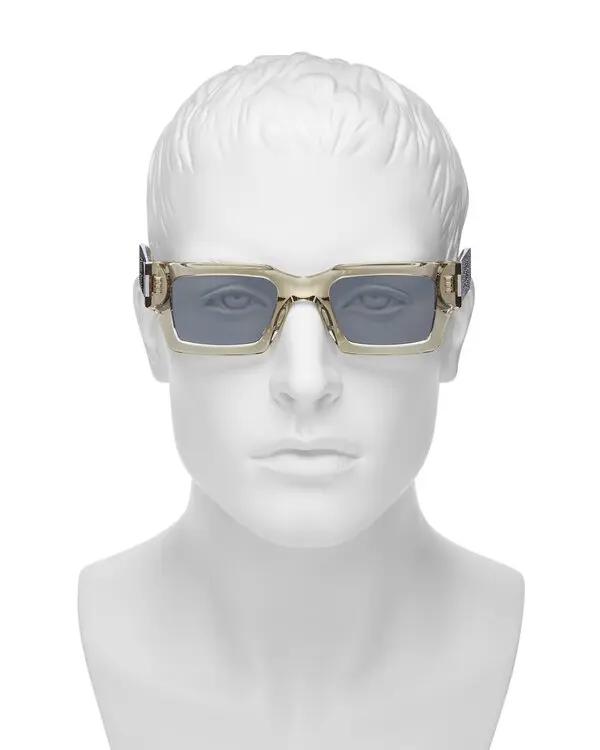 Saint Laurent Square Sunglasses - Gray/gray Mirrored Solid