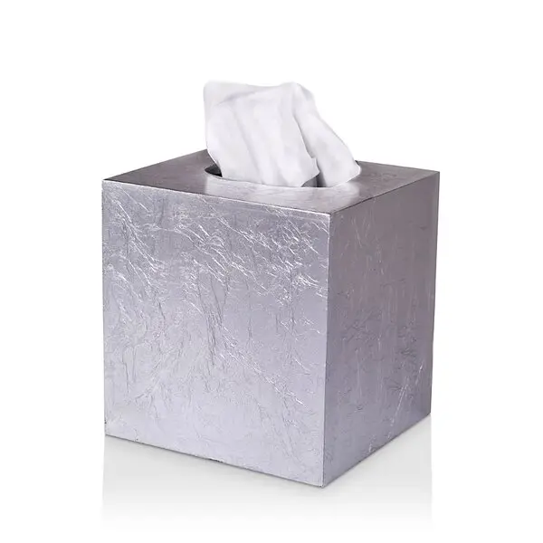 MIKE & ALLY Eos Leaf Tissue Box - Silver