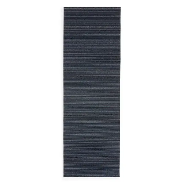 CHILEWICH Skinny Stripe Shag Runner, 24 X 72 - Blue