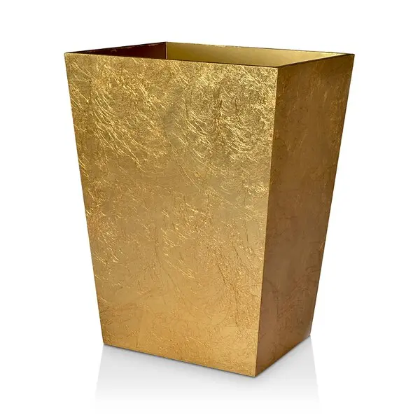 MIKE & ALLY Eos Leaf Wastebasket - Gold