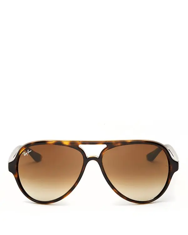 Ray-ban Brow Bar Aviator Sunglasses - Havana/brown Gradient