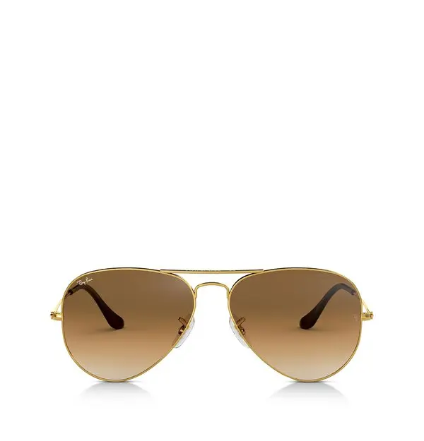 Ray-ban Classic Aviator 55mm Sunglasses - Gold/crystal Brown Gradient