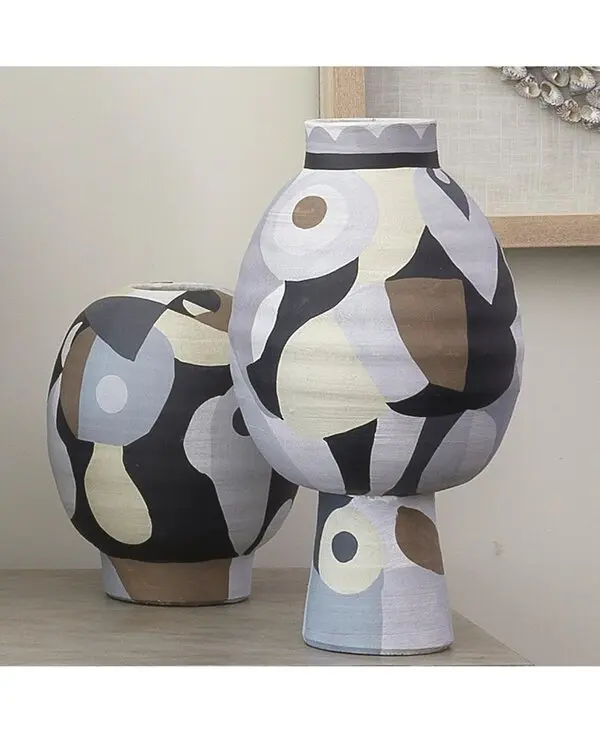 JAMIE YOUNG CO. Pablo Ceramic Decorative Vase, Short