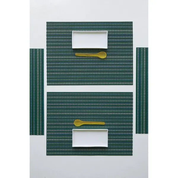 CHILEWICH Tambour Table Mat, 14 X 19 - Ivy