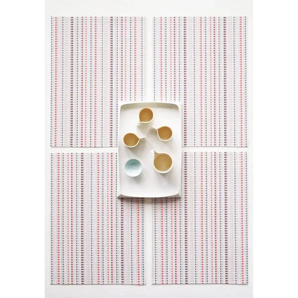 CHILEWICH Tambour Table Mat, 14 X 19