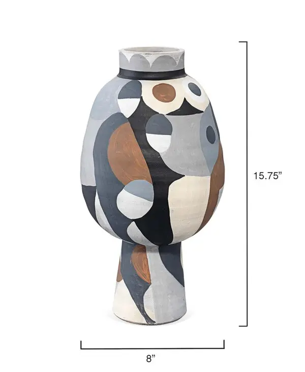JAMIE YOUNG CO. Pablo Ceramic Decorative Vase, Medium