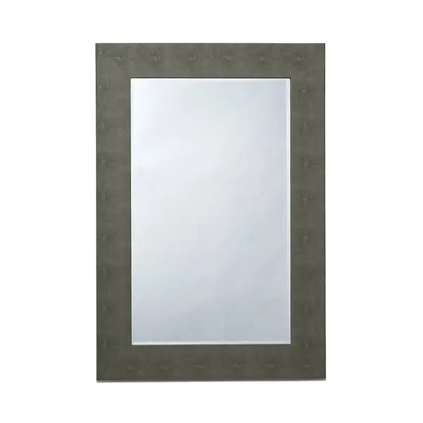 JAMIE YOUNG CO. Structure Shagreen Rectangle Mirror - Gray