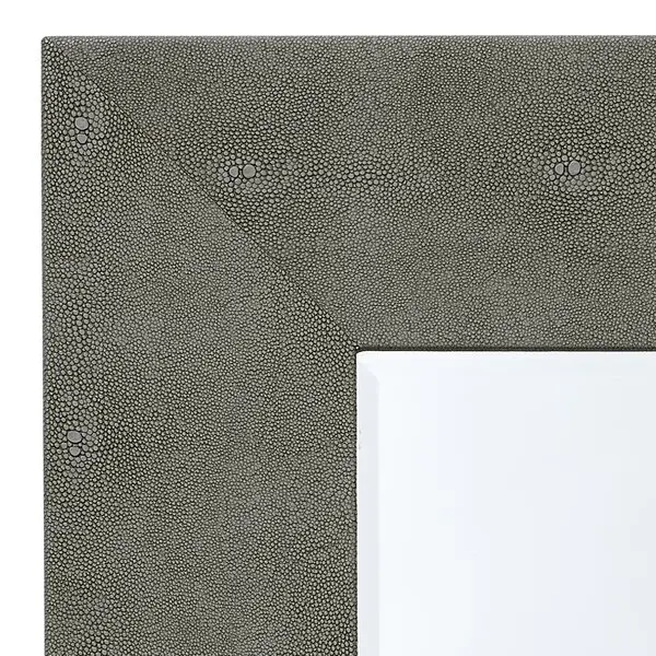 JAMIE YOUNG CO. Structure Shagreen Rectangle Mirror - Gray