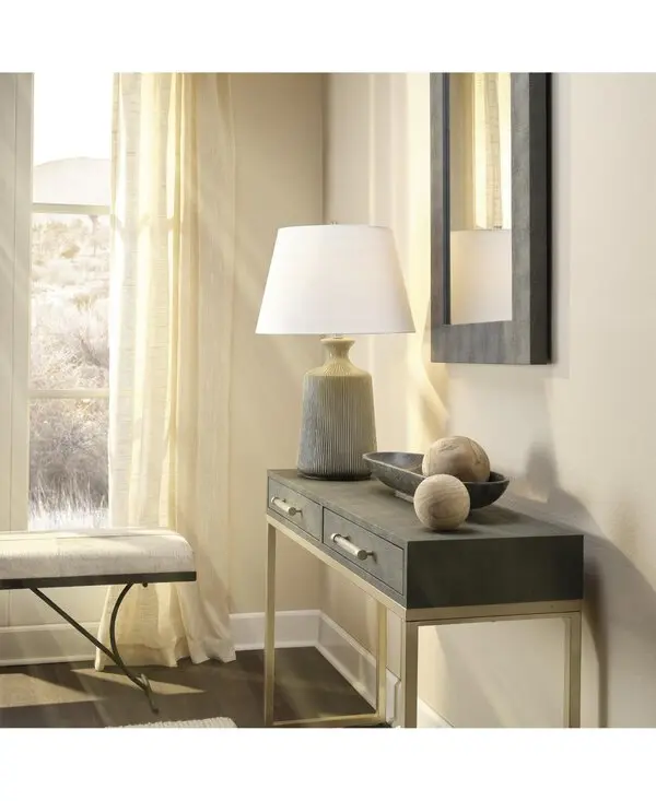 JAMIE YOUNG CO. Structure Shagreen Rectangle Mirror - Gray