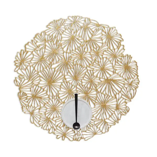 CHILEWICH Pressed Daisy Table Mat - Gilded
