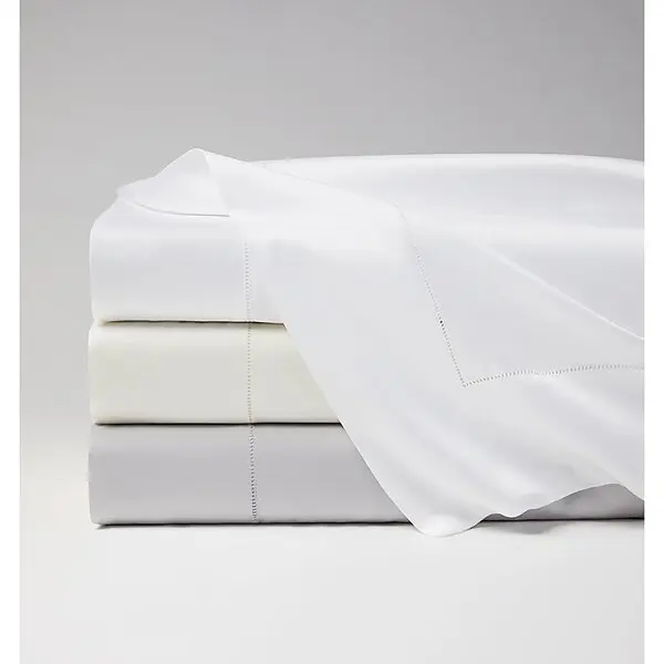 SFERRA Giza 45 Percale Fitted Sheet, Queen - White