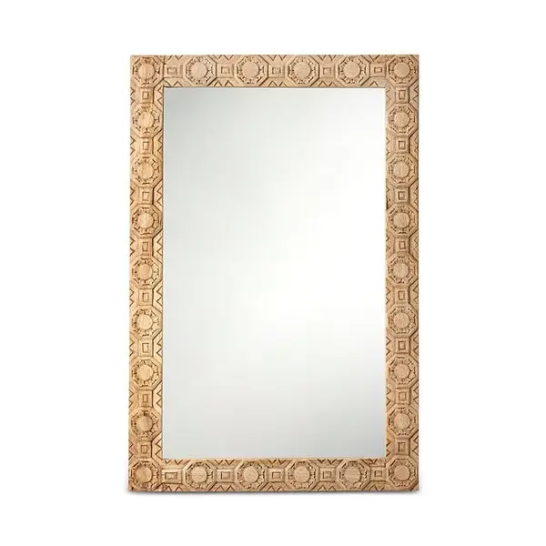 JAMIE YOUNG CO. Relief Carved Rectangle Mirror - Natural