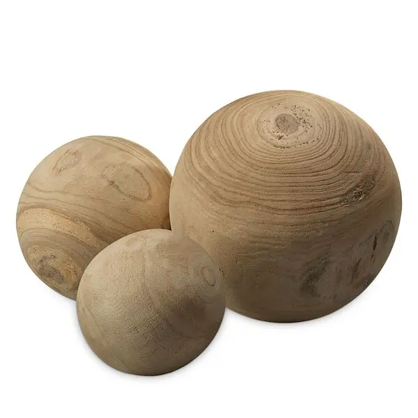 JAMIE YOUNG CO. Malibu Wood Spheres, Set Of 3 - Natural