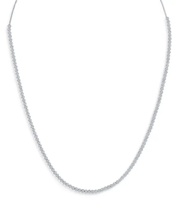 Bloomingdale'S Diamond Tennis Necklace In 14k Gold - White
